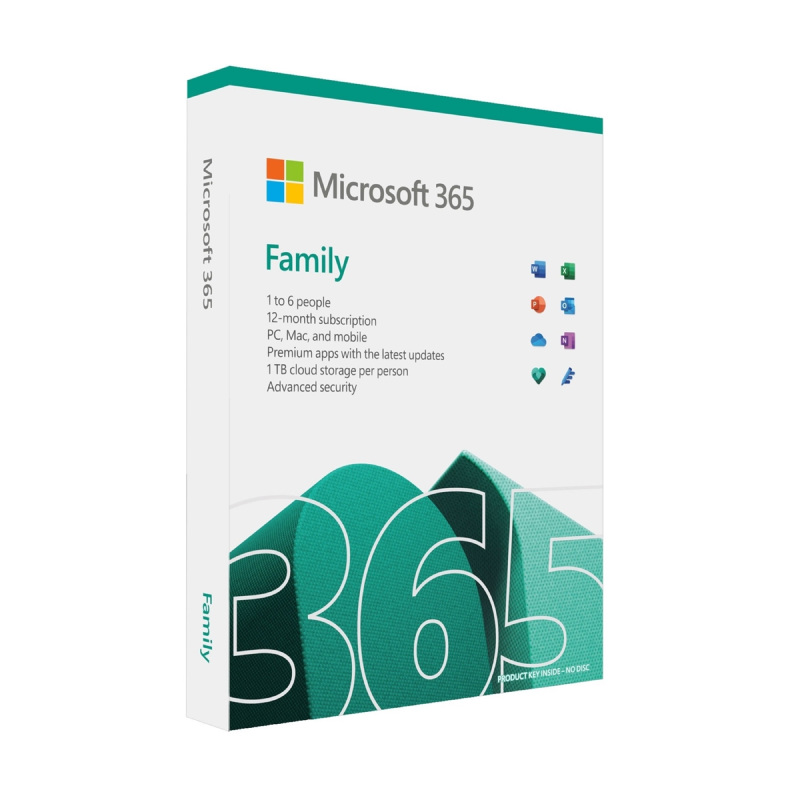 Microsoft Office 365 Family Subscription(1 Year) Box Pack – GreenIT