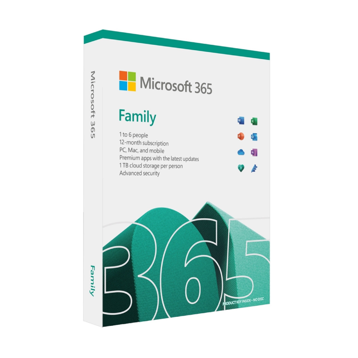 Microsoft Office 365 Family Subscription(1 Year) Box Pack – GreenIT